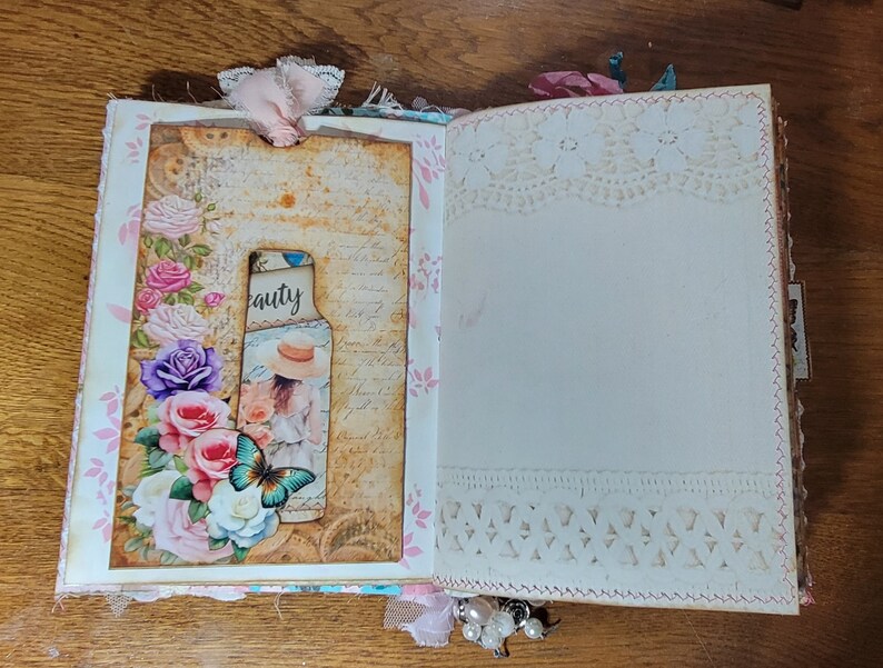 Pink Shabby Journal - Etsy