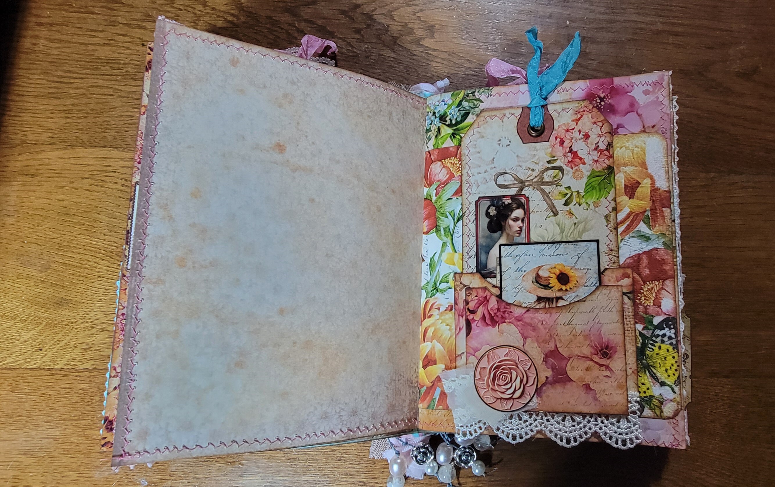 Pink Shabby Journal - Etsy