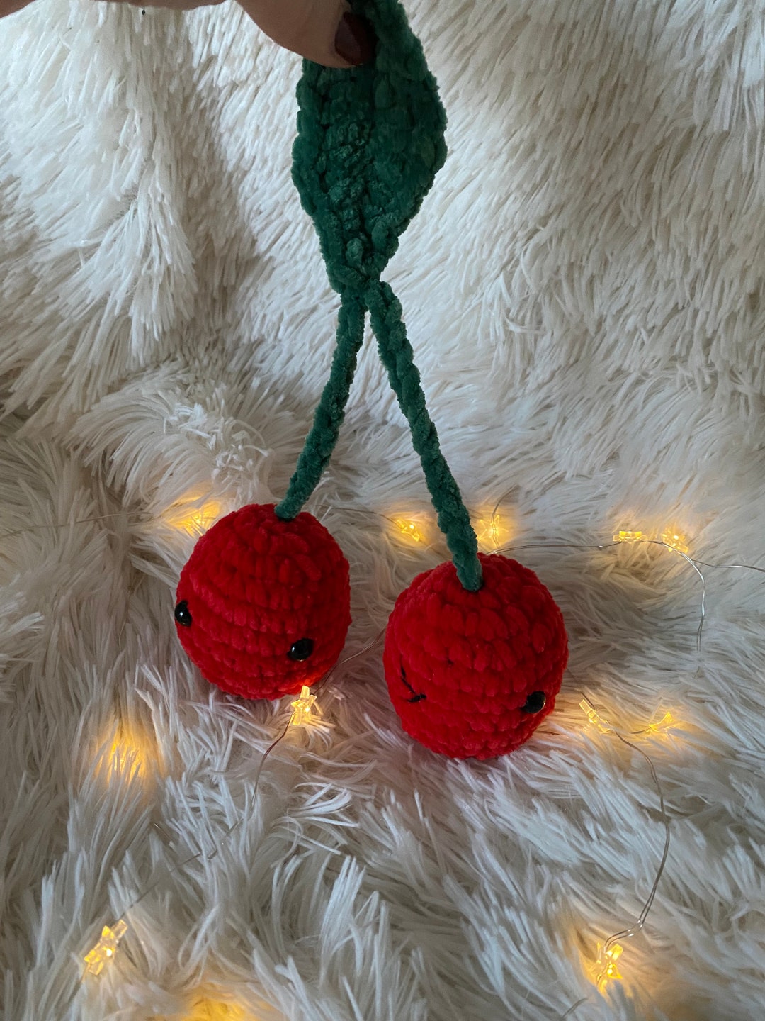 Crocheted Cherry Plush Toy - Etsy
