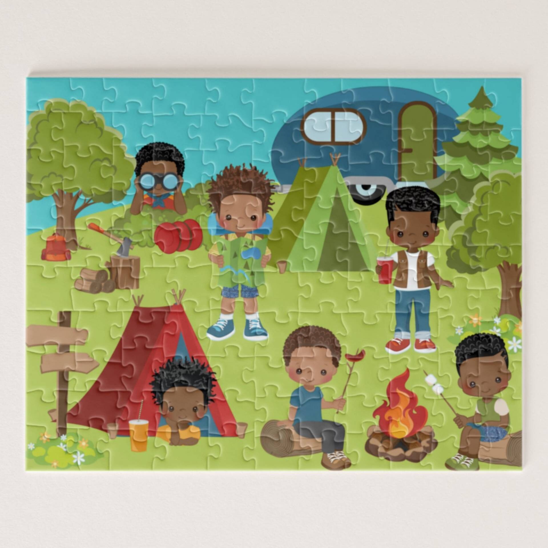 African American Black Children Puzzle Jigsaw Puzzle Kids Puzzle ...