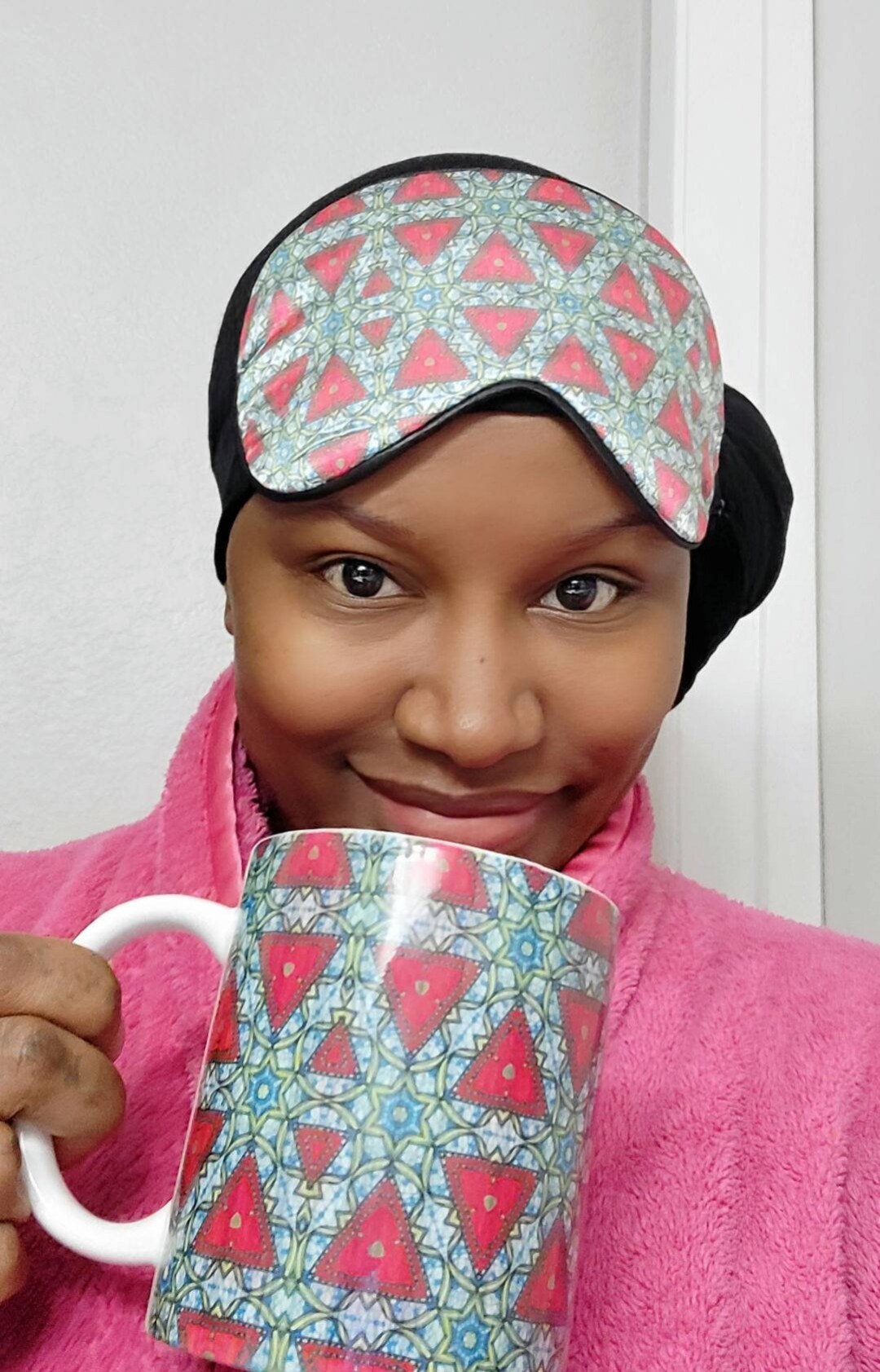 Ankara African Print Coffee Mug and Matching Sleeping Mask Set - Etsy