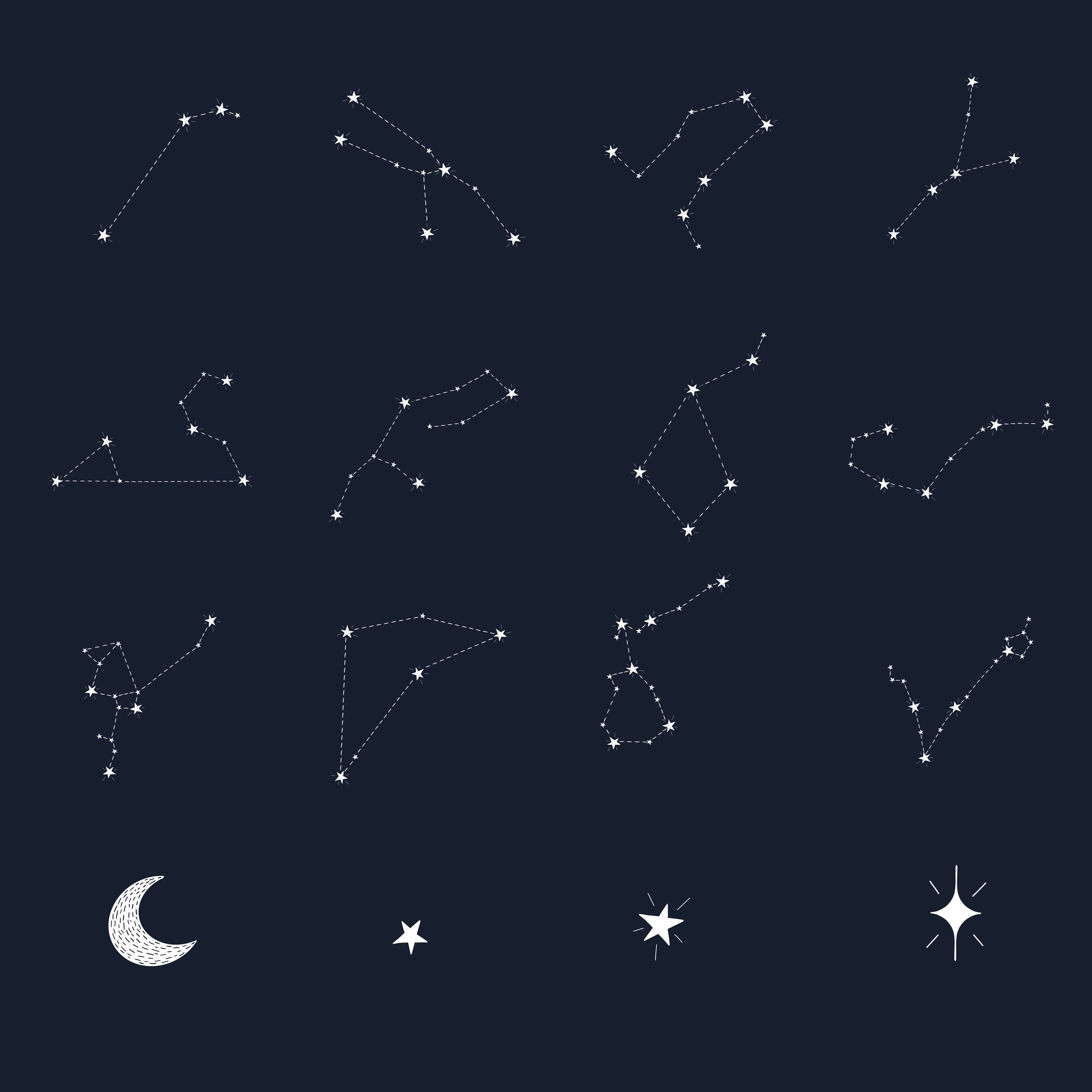 Zodiac Constellation Stamp Procreate Brushes - Etsy