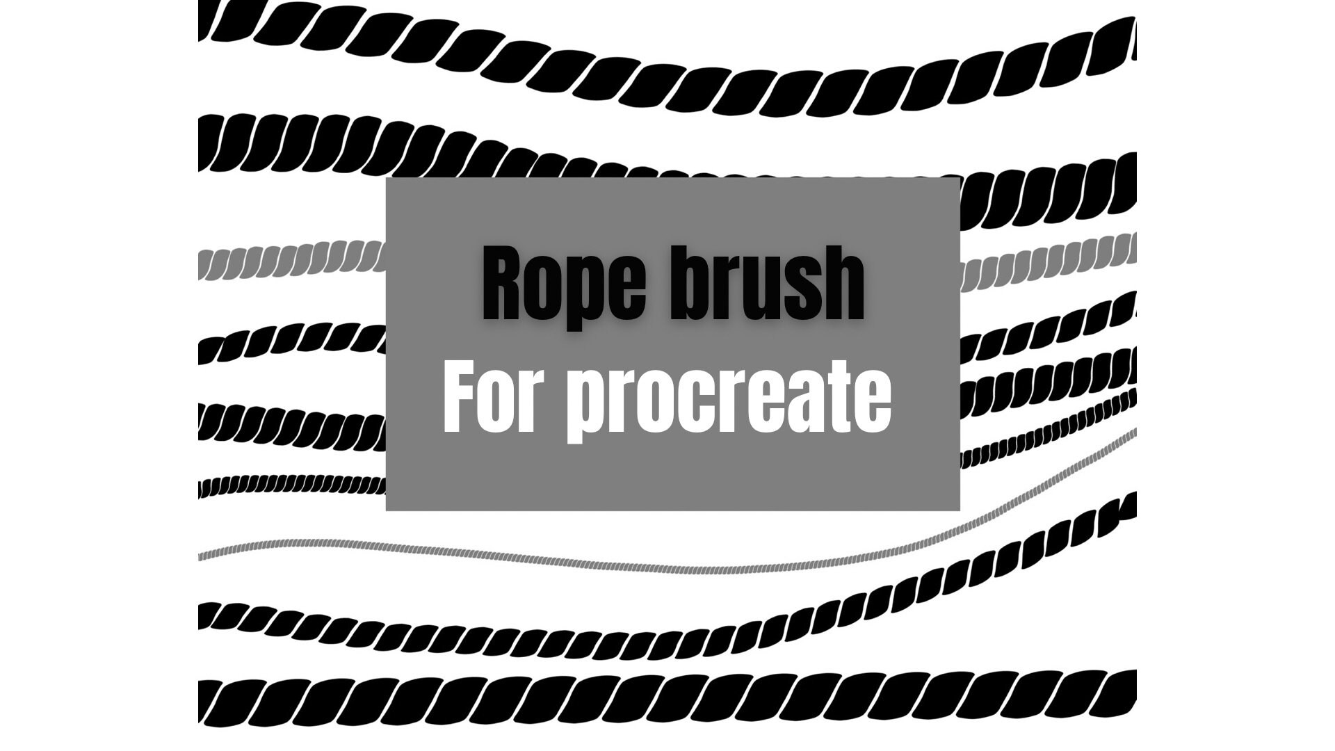 Rope Brush for Procreate . Procreate Brushes. Procreate Lettering - Etsy