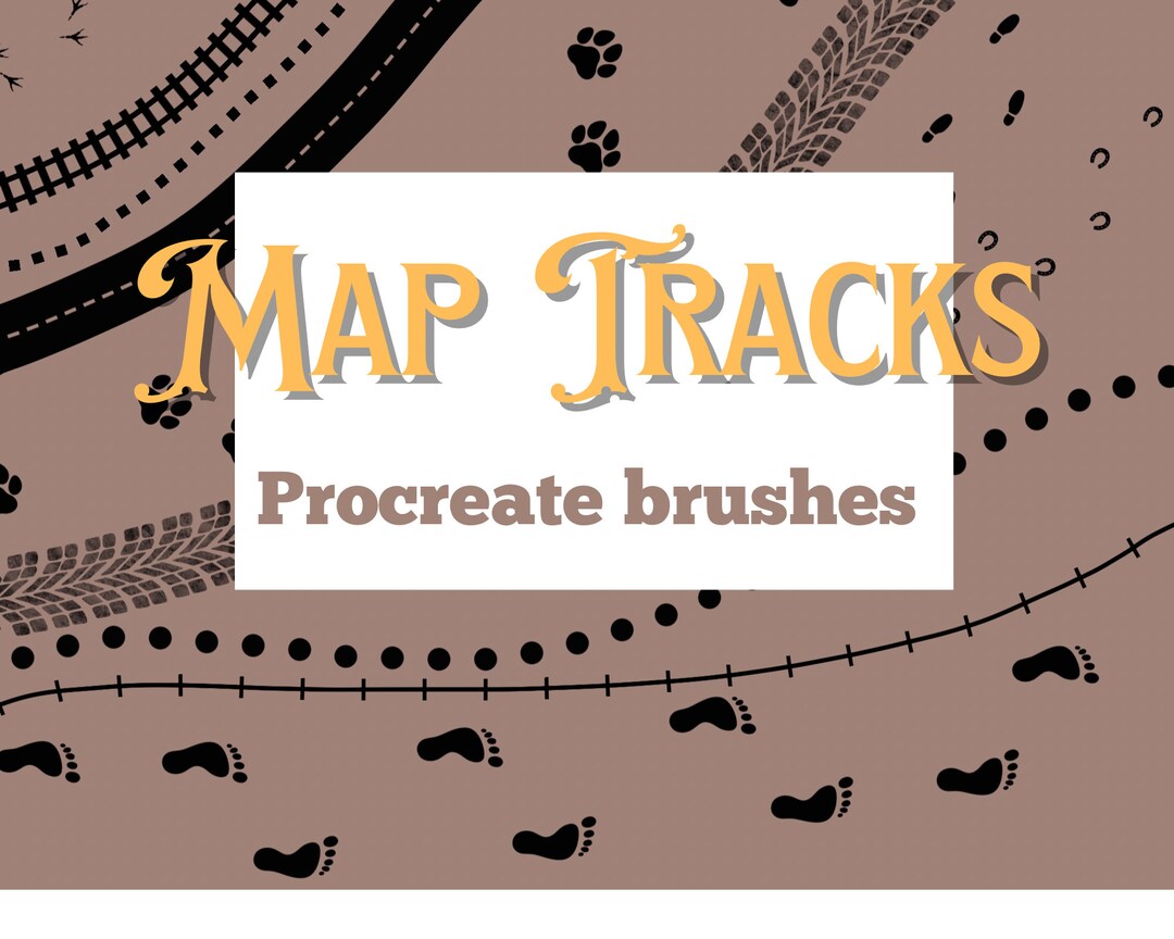 Map Tracks Fantasy Cartography Brushset for Procreate - Etsy