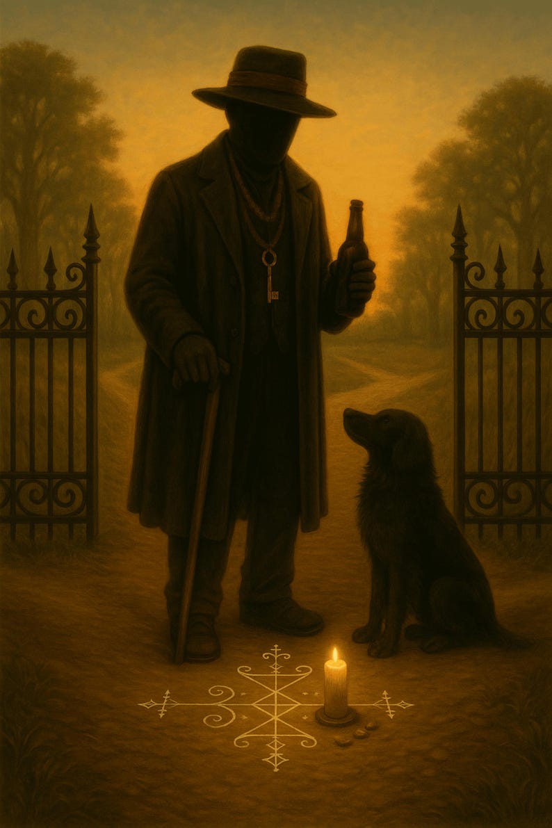 Papa Legba – Vodou Spirit of the Crossroads | Digital Art Print ...