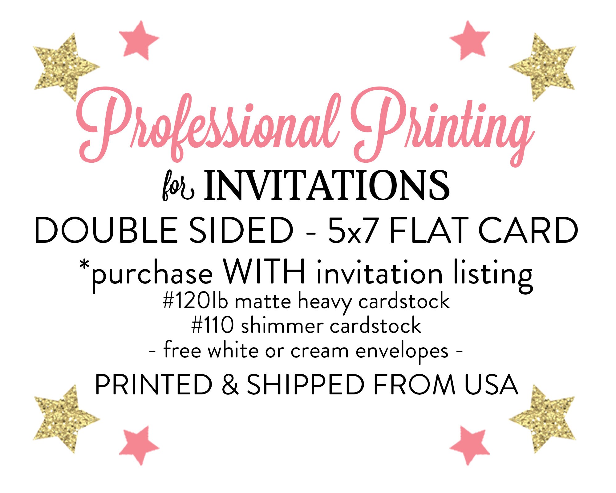 Print My Invitations Printed Invitations 5x7 With Envelopes Etsy Print My Invitations Printed Invitations 5x7 With Envelopes Etsy