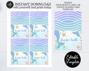 Under the Sea Labels Template - Etsy