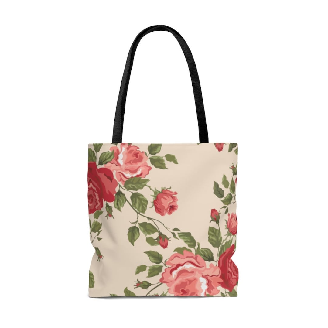 Red Rose, Flowers - AOP Tote Bag - Etsy