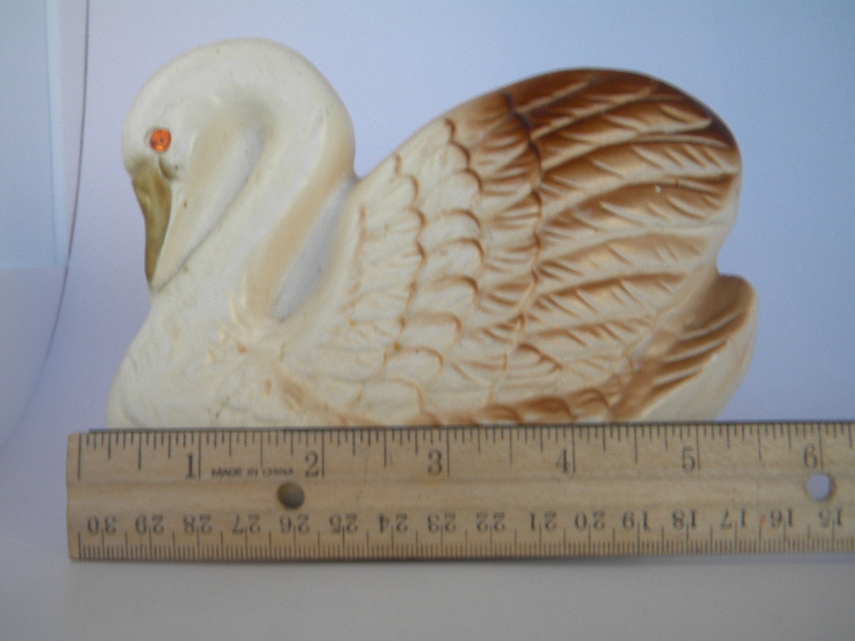 Vintage Chalkware Swan Favor Ware Wall Plaque Chalk Ware Bird - Etsy