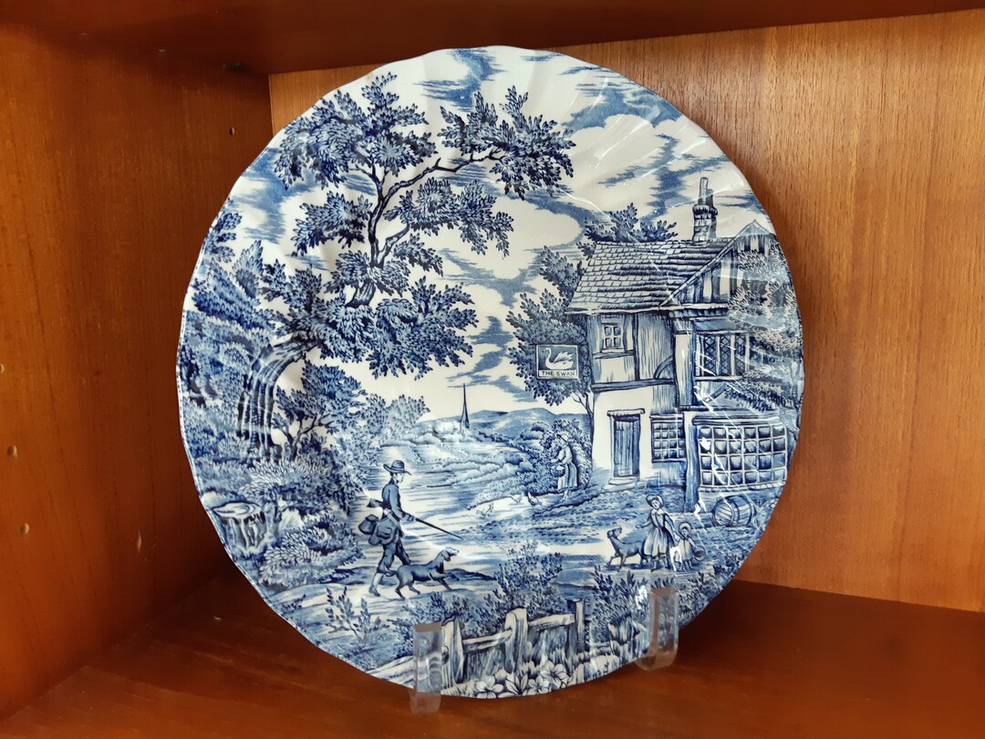 The Hunter Dinner Plate by Myott Hand Engraved Made in England - Etsy