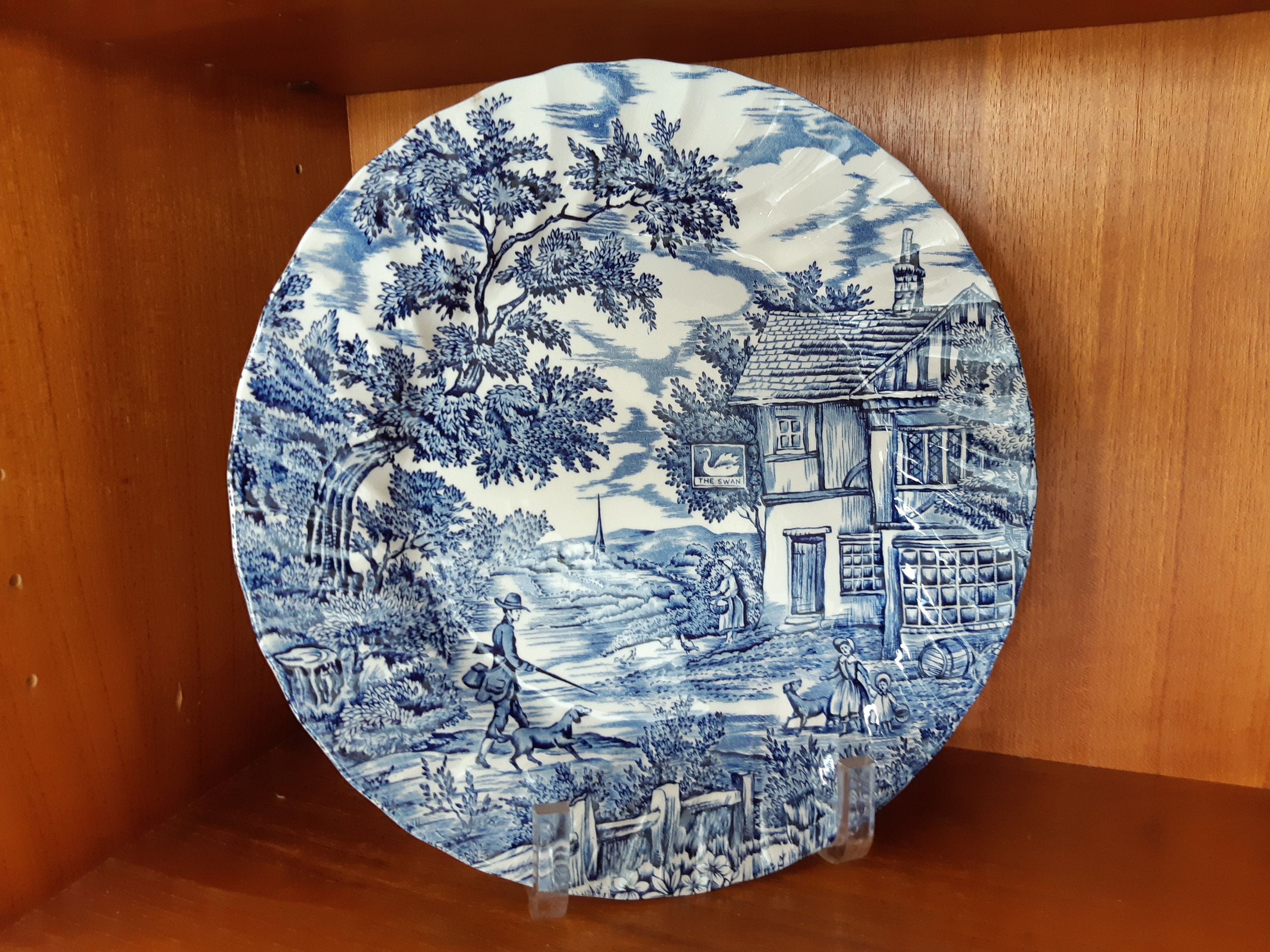 The Hunter Dinner Plate by Myott Hand Engraved Made in England - Etsy