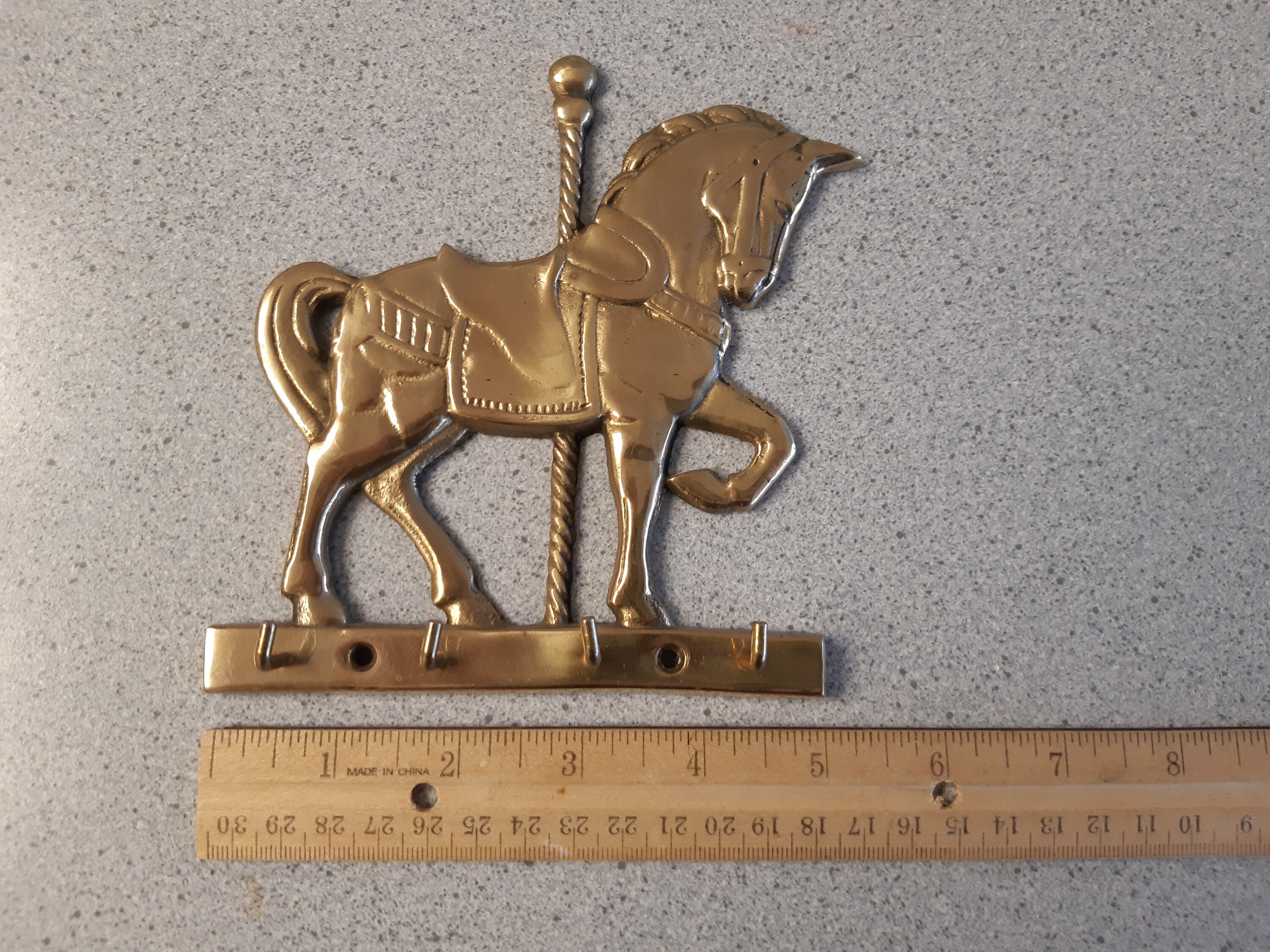 Brass Key Holder Carousel Horse Pony Wall Mounted - Etsy