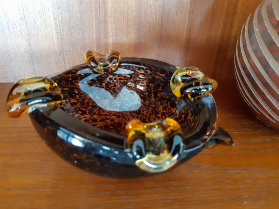 Vintage Tortoise Ashtray Murano Art Glass Turtle 1950s - Etsy