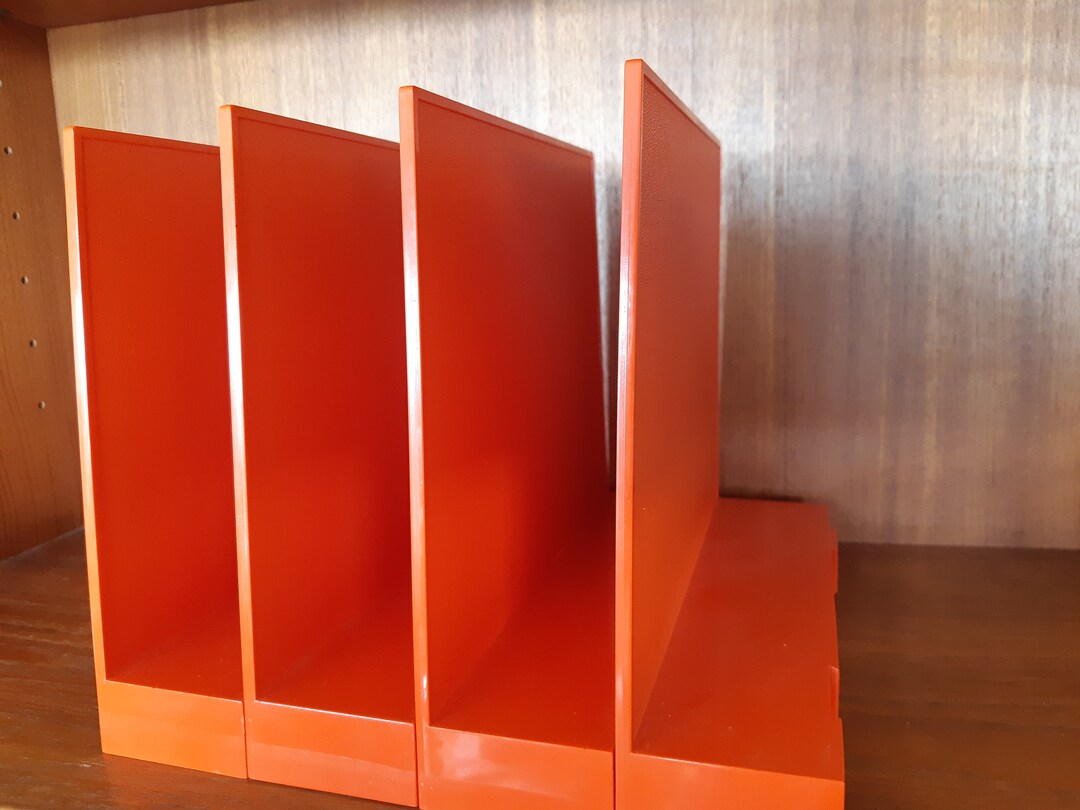Retro Desk File Organizer Starmark File-mate No. 9535 Orange Made in ...
