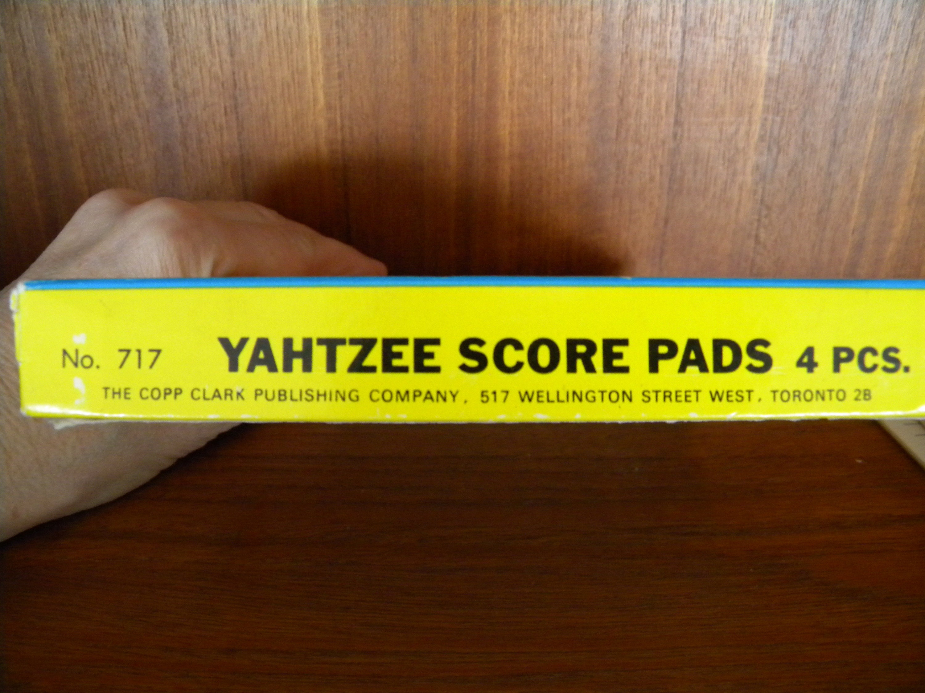 Yahtzee Score Pads Retro 1950s Box and Score Pads Made in - Etsy