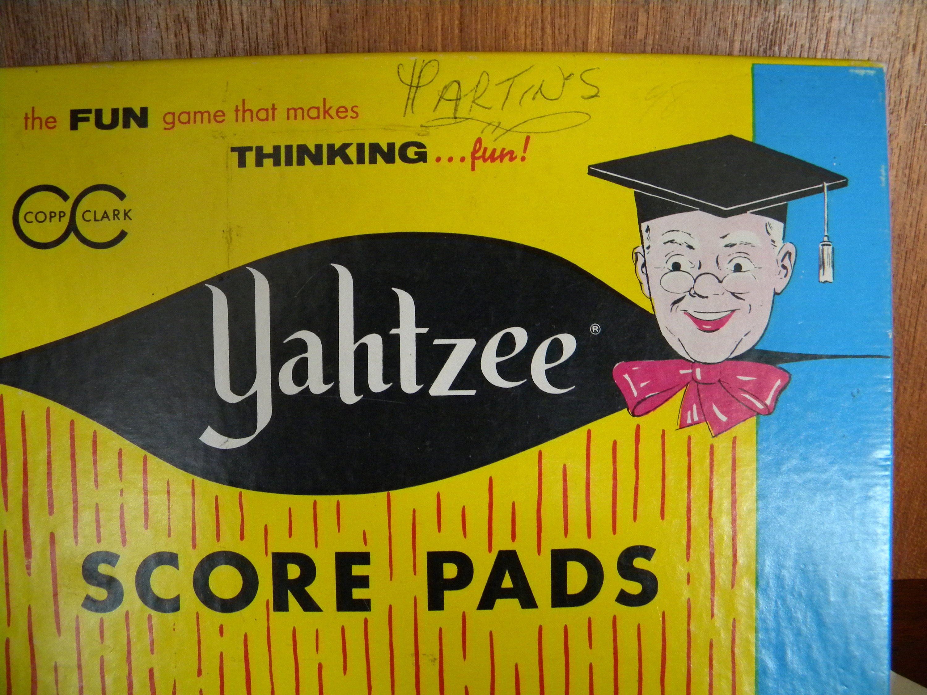 Yahtzee Score Pads Retro 1950s Box and Score Pads Made in - Etsy