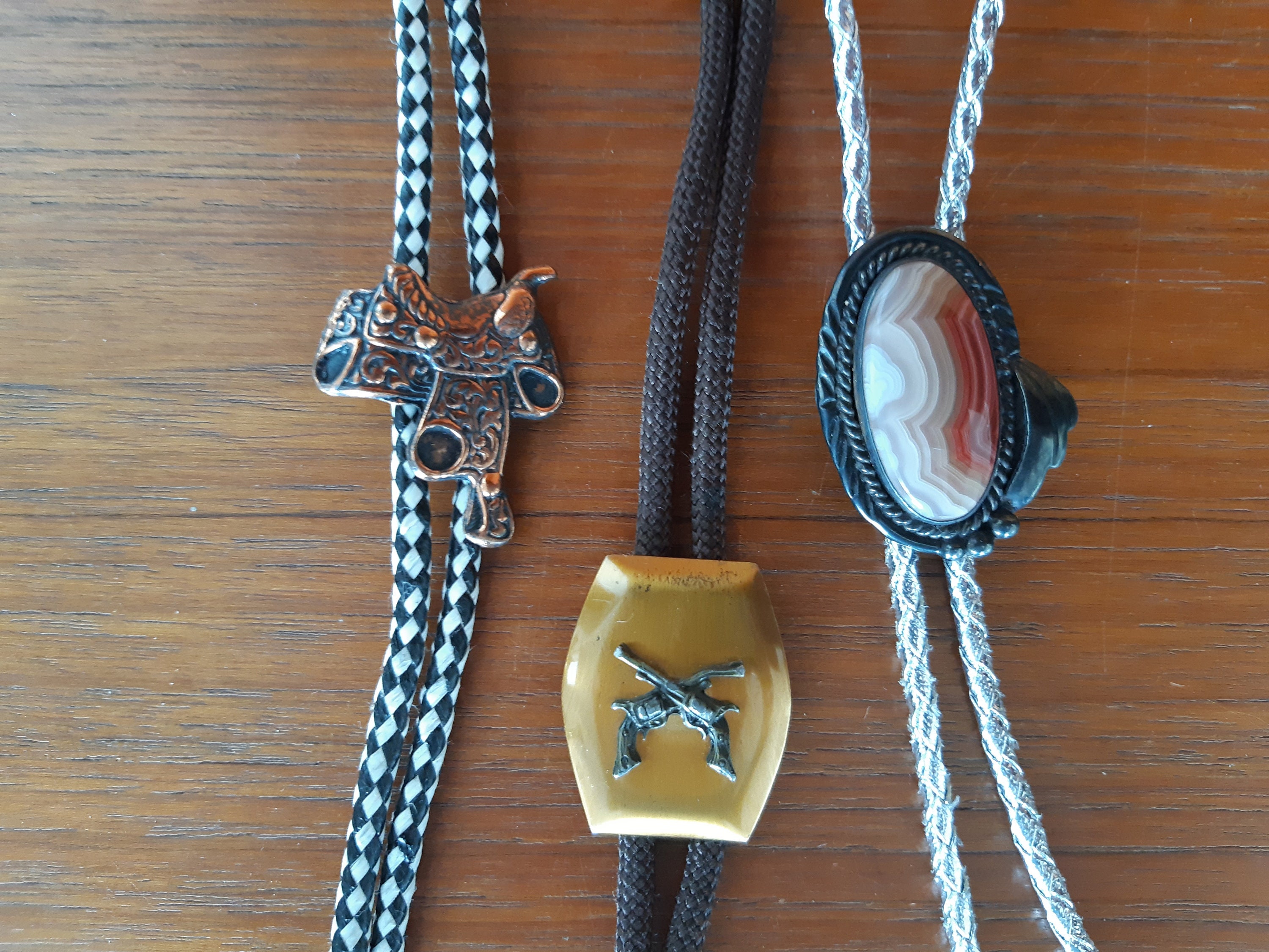 Bolo Ties Vintage Western String Ties Cowboy Look - Etsy