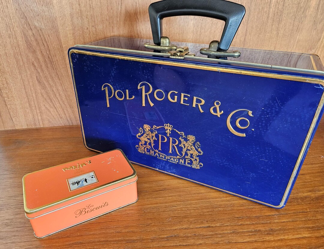 French Tins Pol Roger Champagne and Maxim's Paris Decor or Storage - Etsy