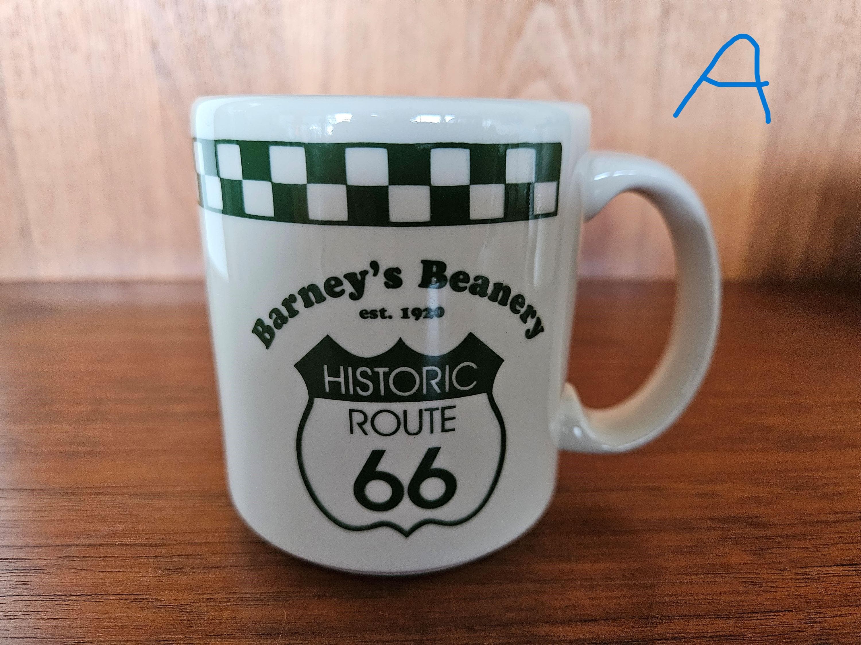 Diner Restaurant Mugs Barney's Beanery, Krispy Kreme, Captain America ...