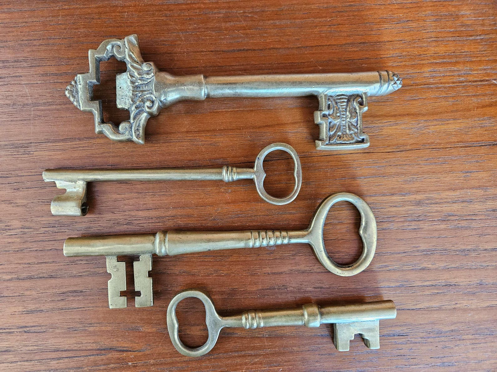 Brass Key Decor Heavy Ornate Keys on Ring or Separate - Etsy