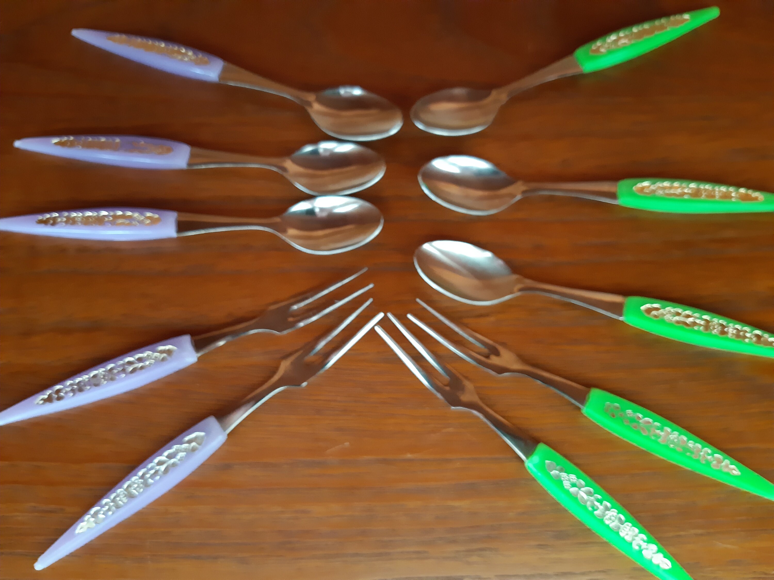 Vintage Cocktail Little Forks and Spoons Set of 10 With Two - Etsy