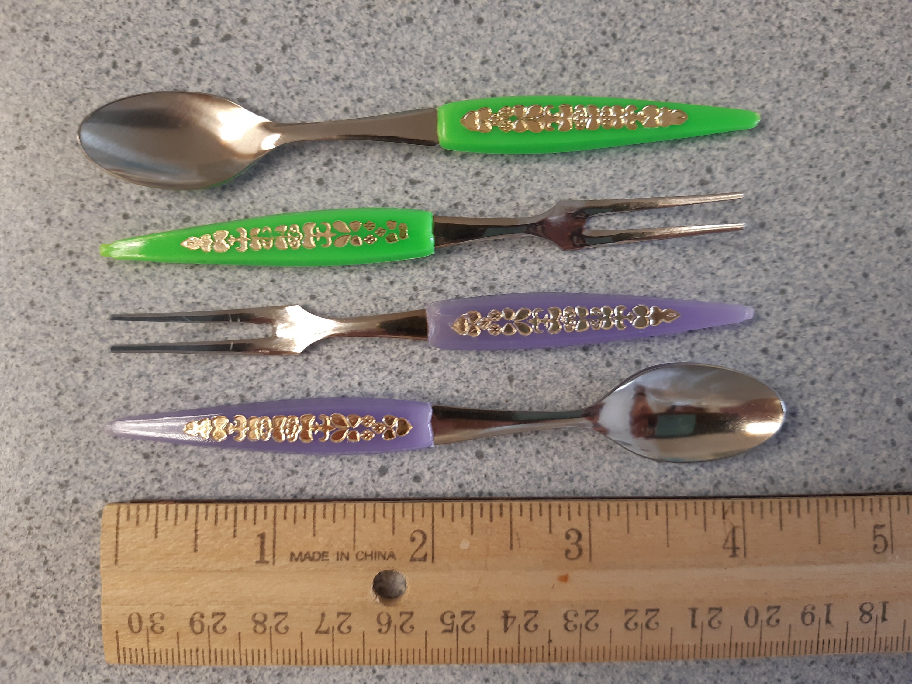 Vintage Cocktail Little Forks and Spoons Set of 10 With Two - Etsy