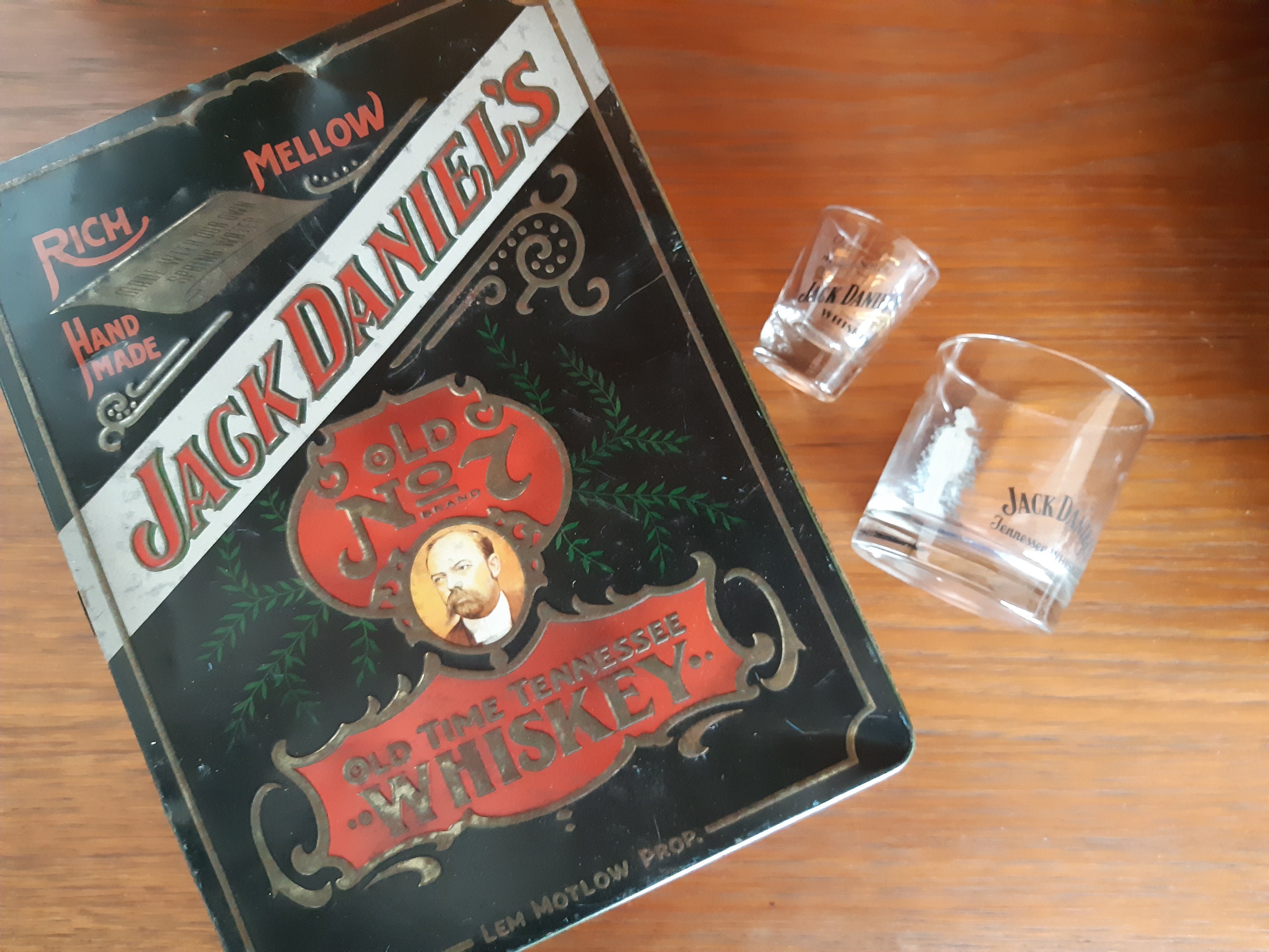 Jack Daniel's Tin Box Tennessee Whiskey Large Vintage Advertising Box ...