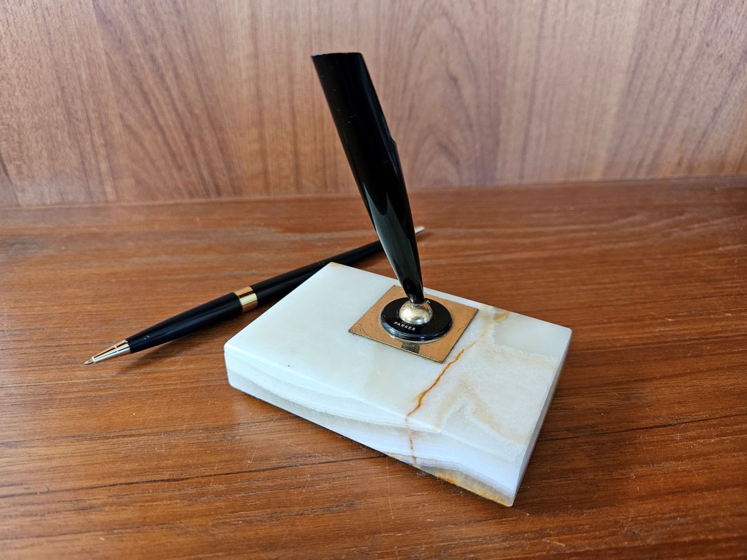 Parker Marble Vintage Ballpoint Desk Pen Base Cream Colour Marble - Etsy