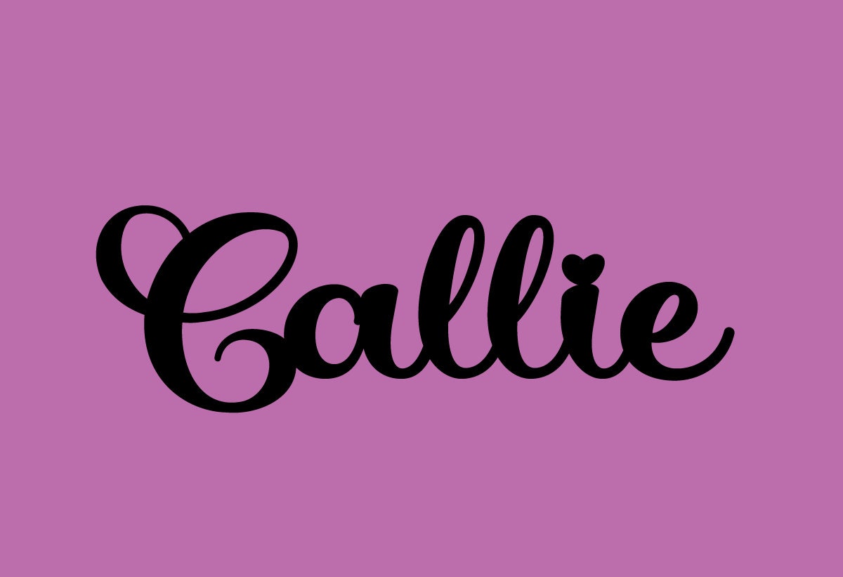 Lovely Callie Scripty Name Baby Shower Gift Personalized | Etsy