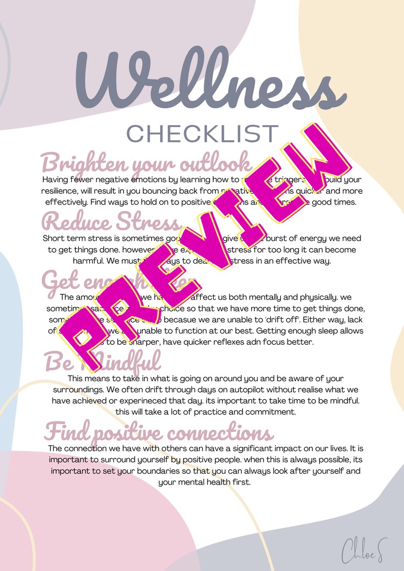 Mental Health Booklet - Etsy