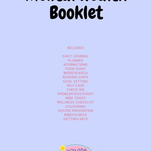 Mental Health Booklet - Etsy