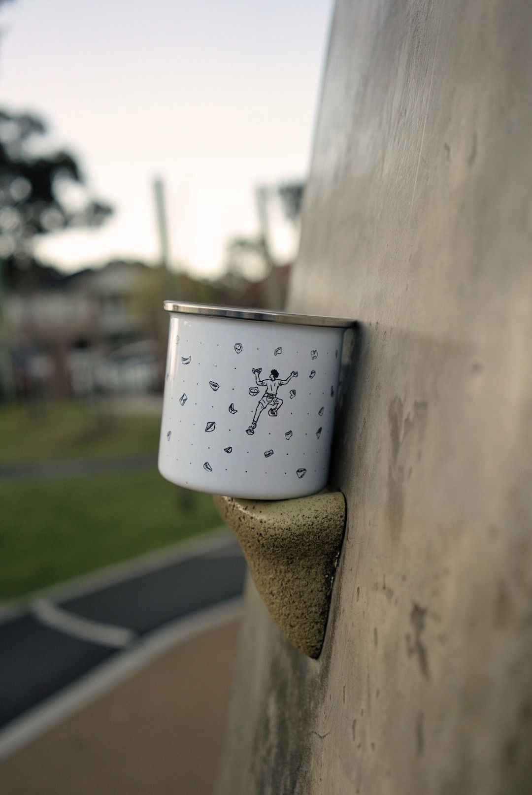 Personalised Male Bouldering Mug Enamel Camp Mug Custom Bouldering Mug ...