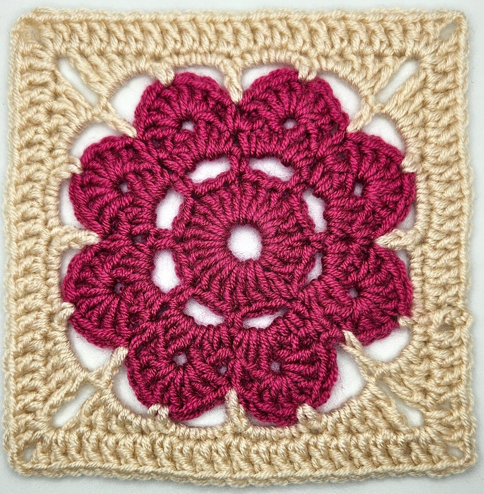 Easy Crochet Flower Granny Square Pattern (PDF Pattern) - Etsy