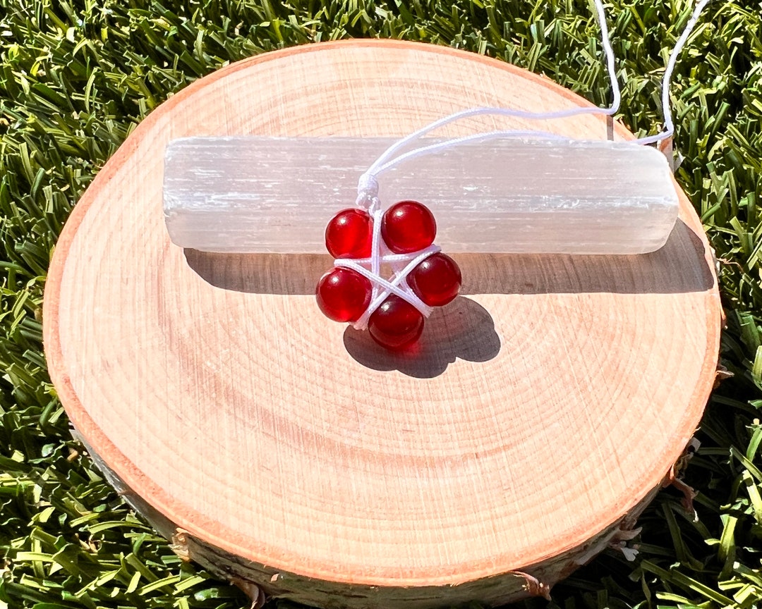 Carnelian Pentagram Necklace, Adjustable Satin Cord, Chakra Healing - Etsy