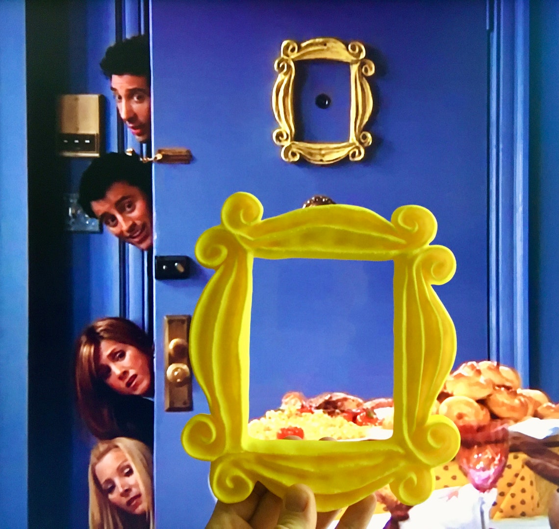 Friends Peephole Frame Monica Yellow Door TV show decor 3D | Etsy
