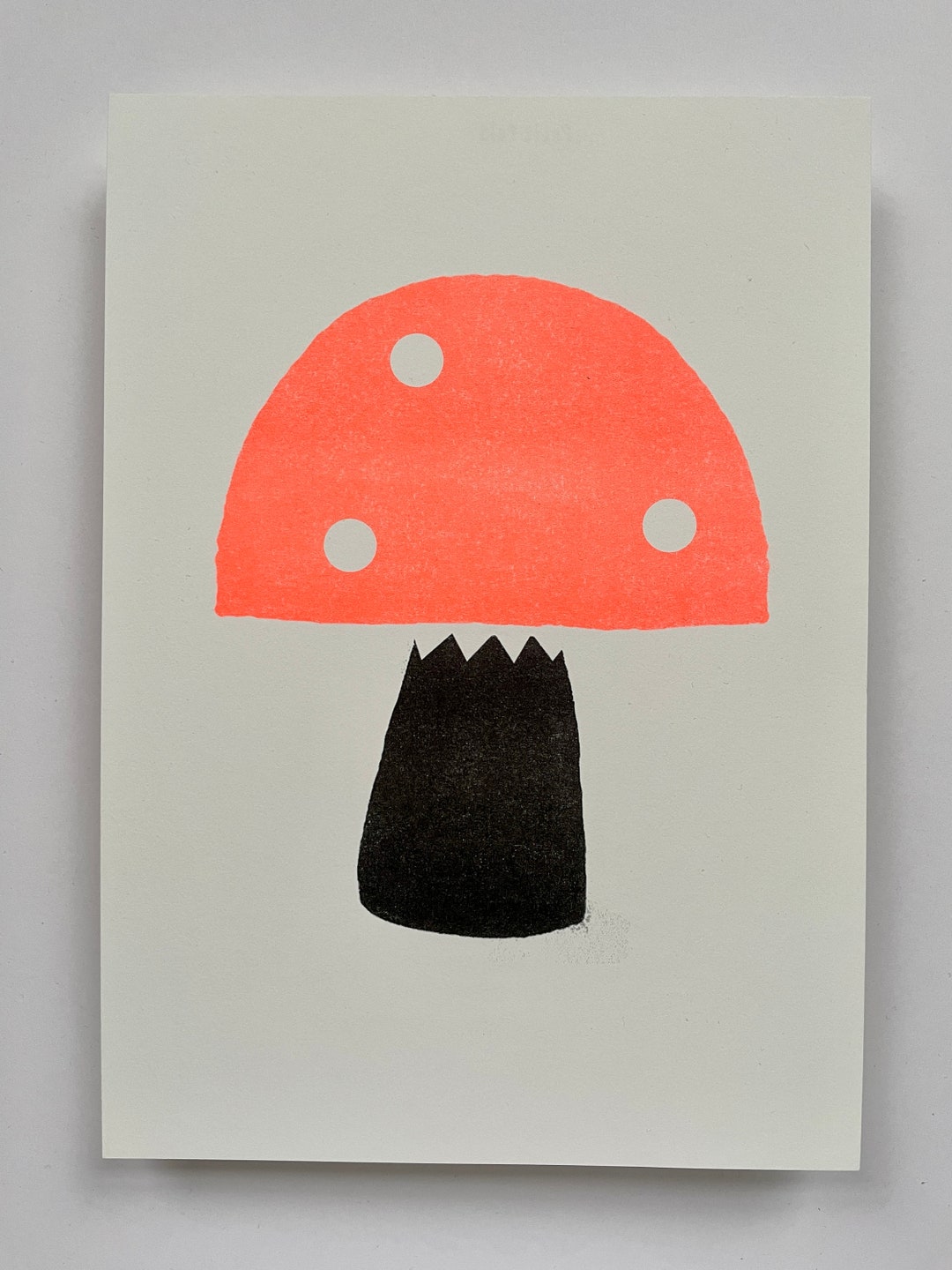 Riso Poster A4 Mushroom - Etsy