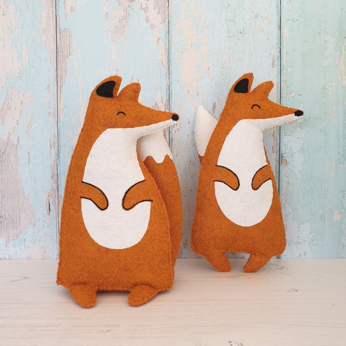 Felt Fox Digital Sewing Pattern, Fox Pdf, Felt Sewing Pattern Download ...