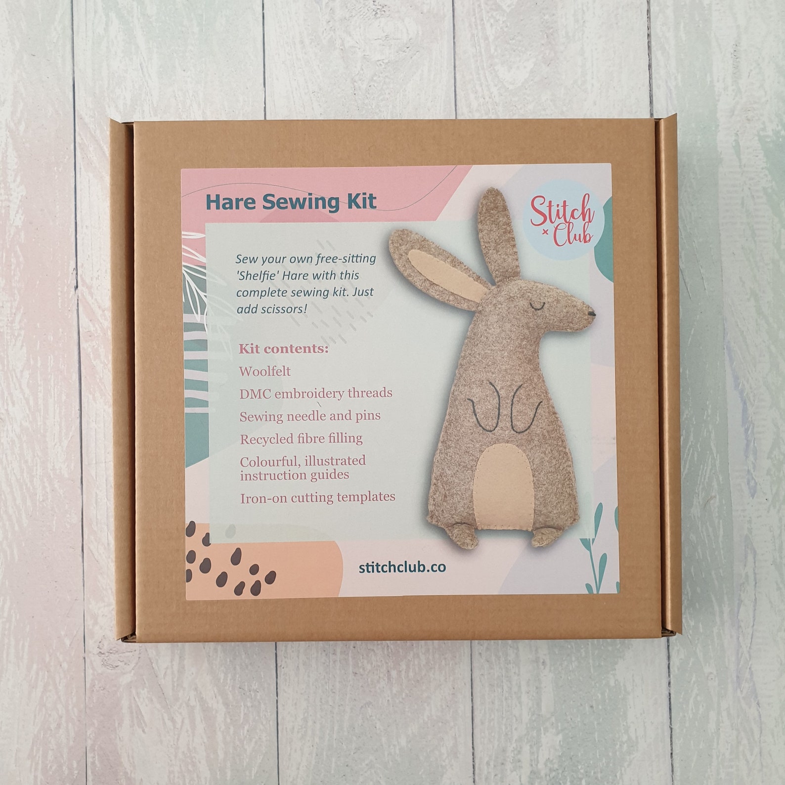 Felt Hare Sewing Kit Bunny Sewing Kit Felt Rabbit Felt - Etsy