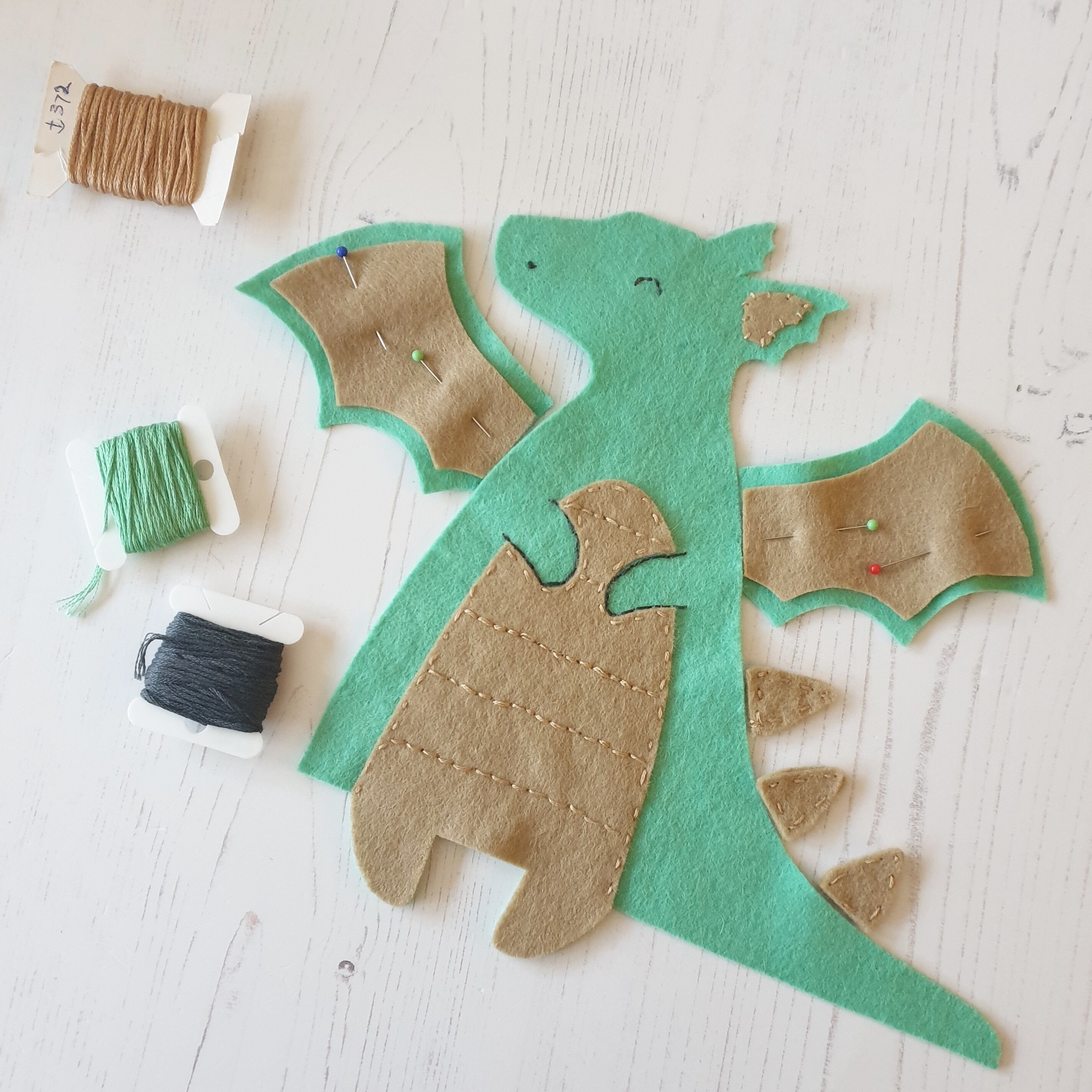 Dragon Sewing Pattern, Felt Sewing Pattern, Pdf Sewing Pattern, How to ...