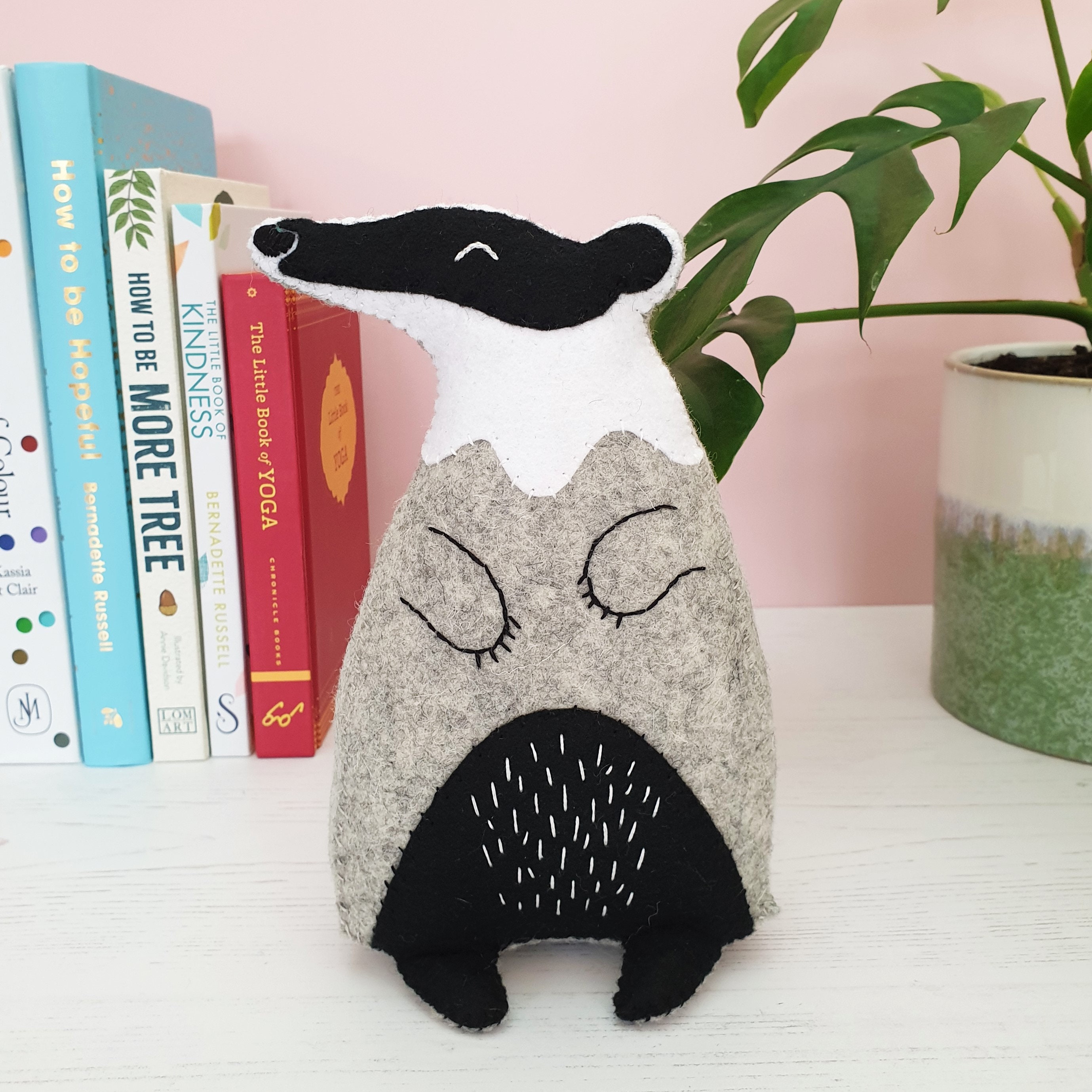 Felt Badger Sewing Pattern, PDF Sewing Pattern, Woodland Animal Sewing ...
