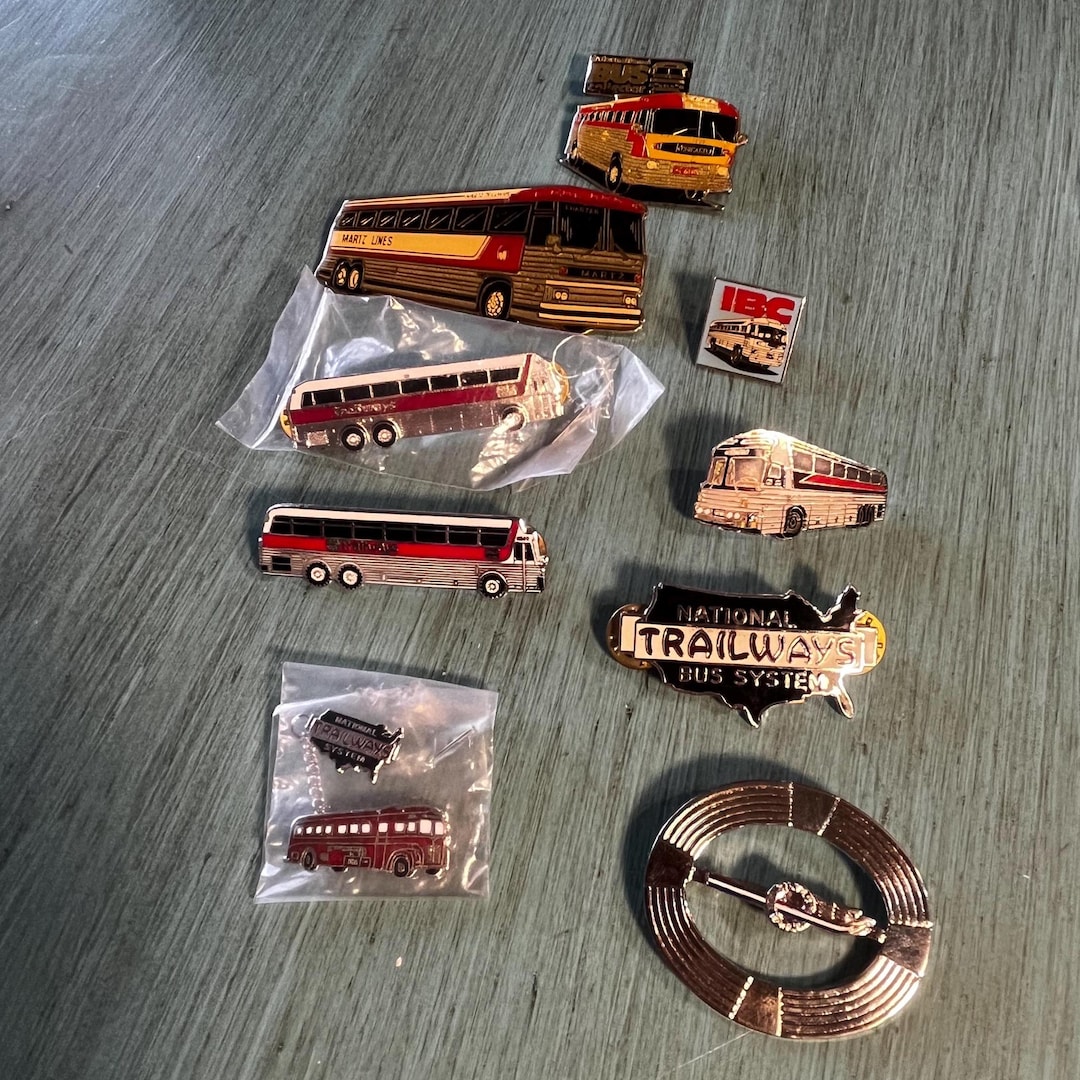 Vintage Trailways, Martz, IBC Bus Lapel and Hat Pins Lot of 9 - Etsy