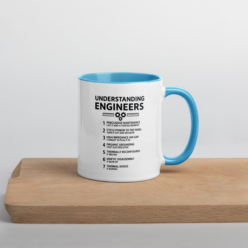 Funny Engineer Mug: Tech Humor Coffee Cup With Color Inside - Etsy