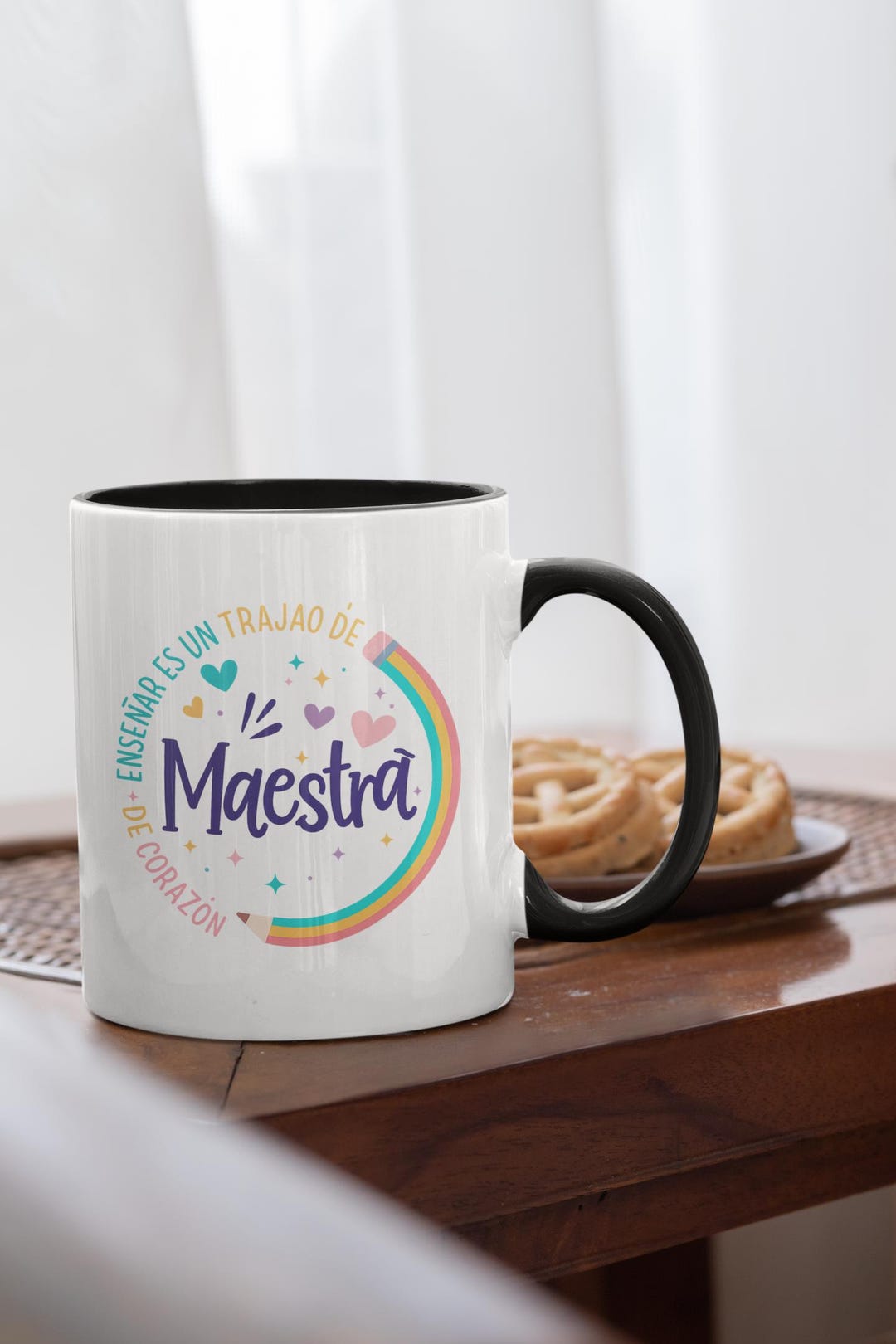 Spanish Teacher Mug: Colorful Design, Heartfelt Gift - Etsy