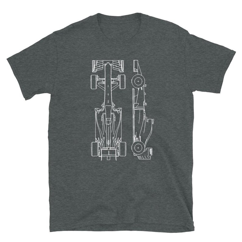 Formula 1 Blueprint Shirt: F1 Car Design Tee - Etsy
