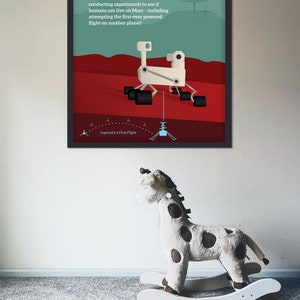 Mars Perseverance Rover Printable Wall Art • Mars Rover Poster • Kids ...