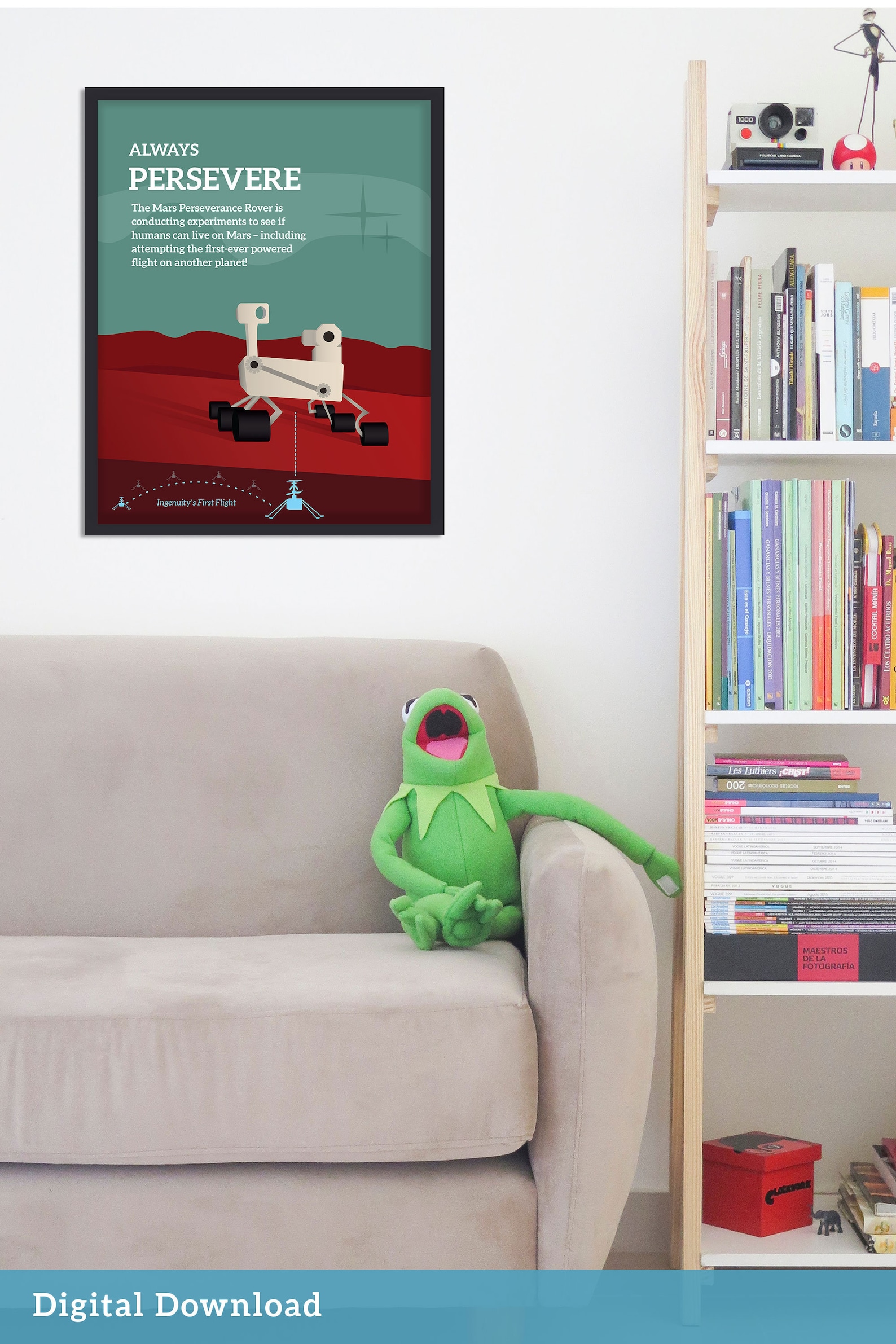 Mars Perseverance Rover Printable Wall Art • Mars Rover Poster • Kids ...