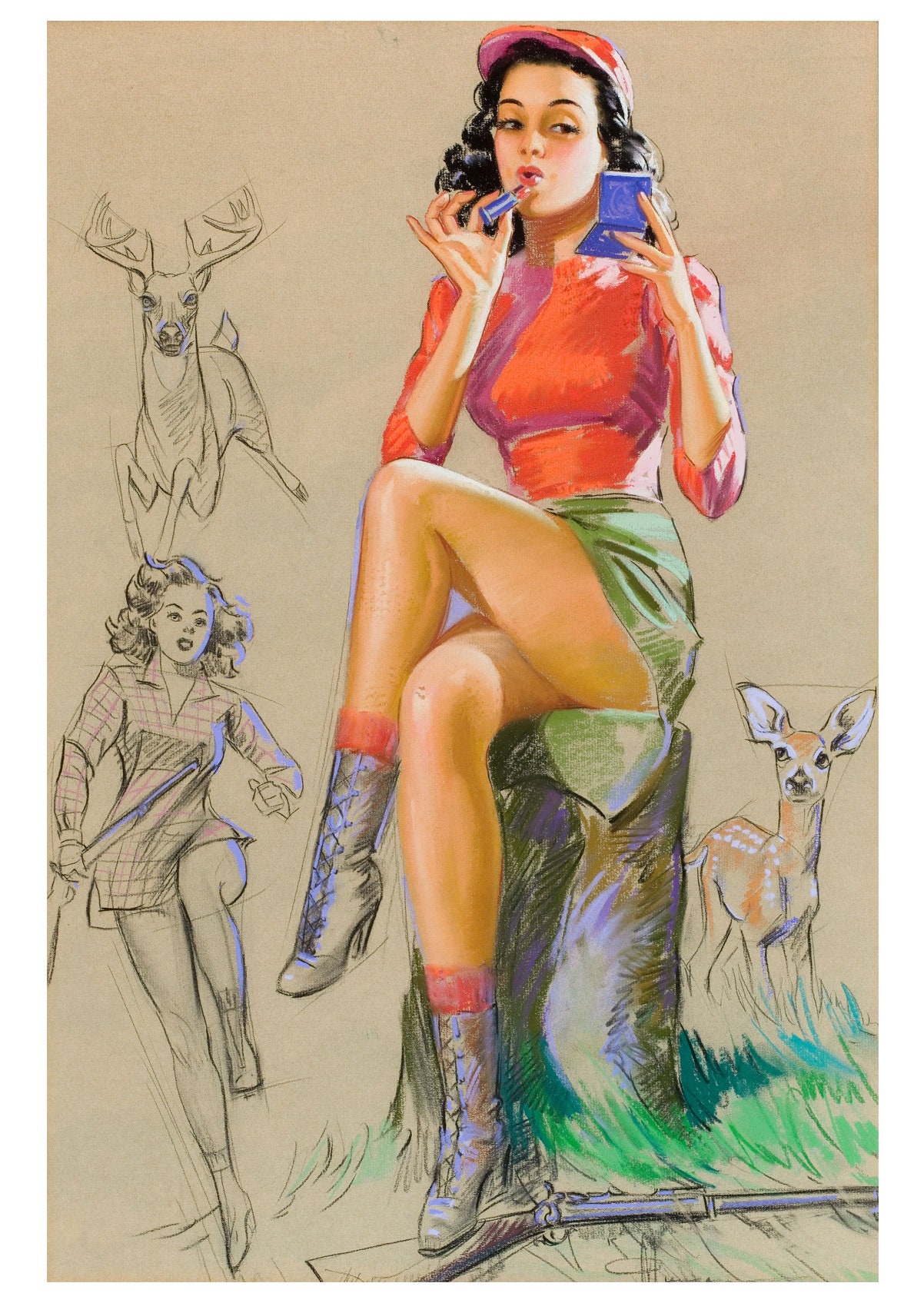 Pin Up Art Gloss Print K O Munson Artwork Etsy