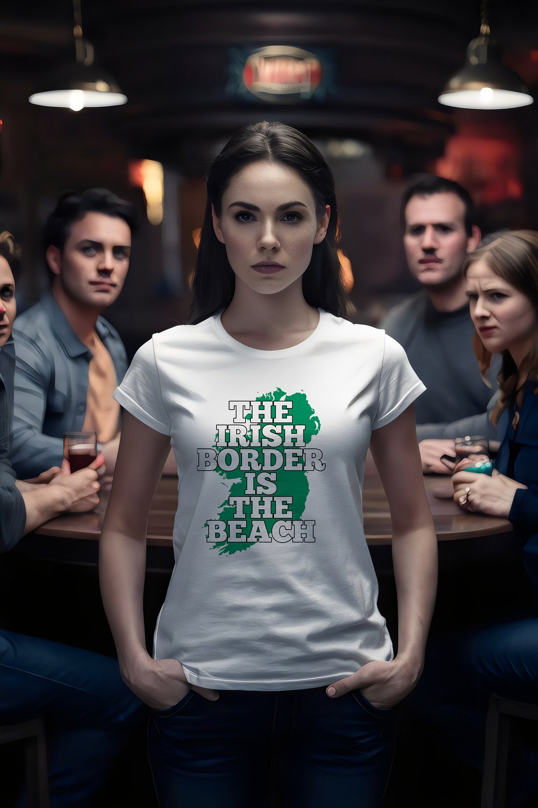 Irish Unity T-shirt: the Irish Border is the Beach, Designed in Ireland ...