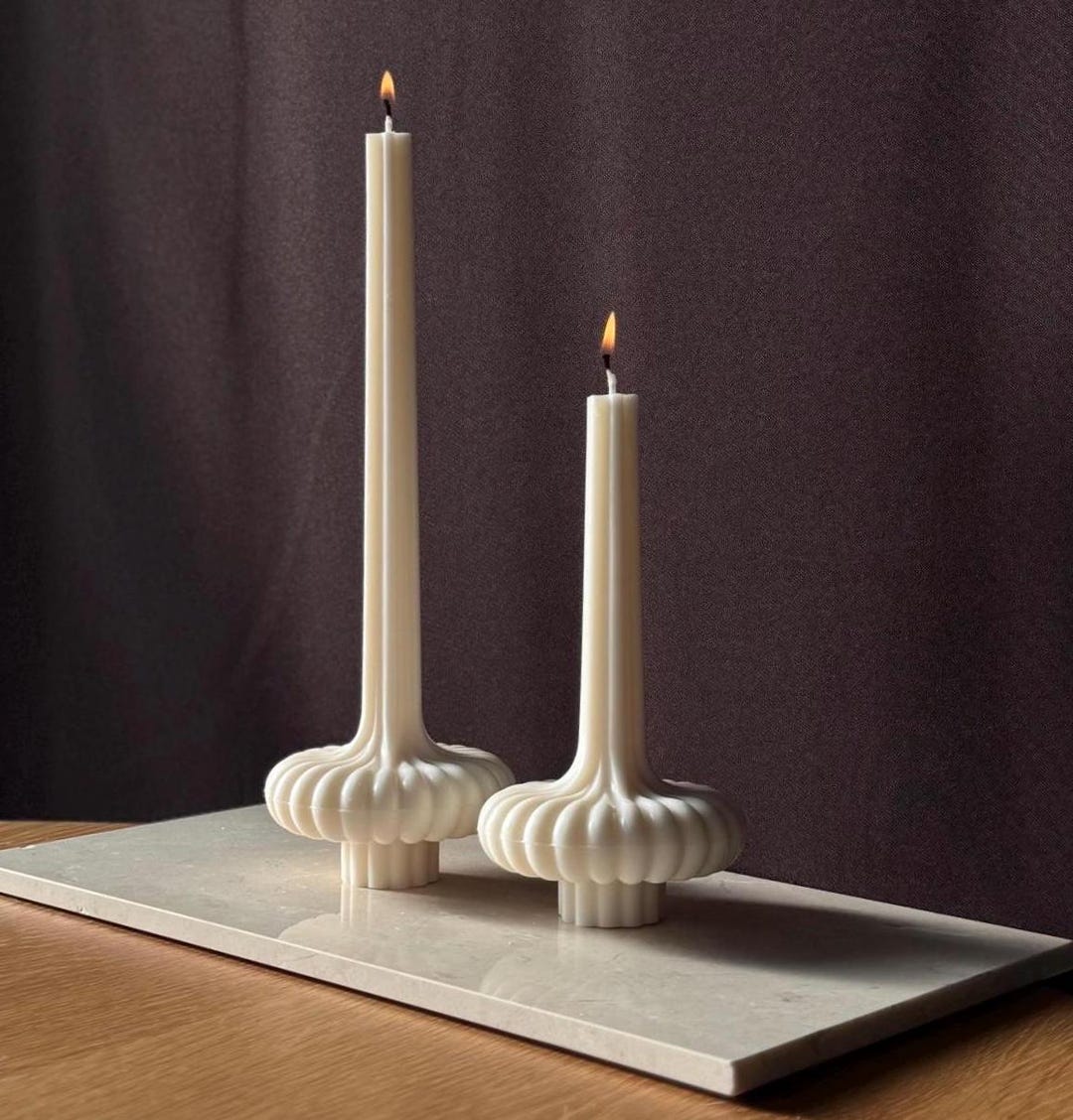 LOU Candle | Grooved Candle | Stick Candle | Candle With Grooves ...