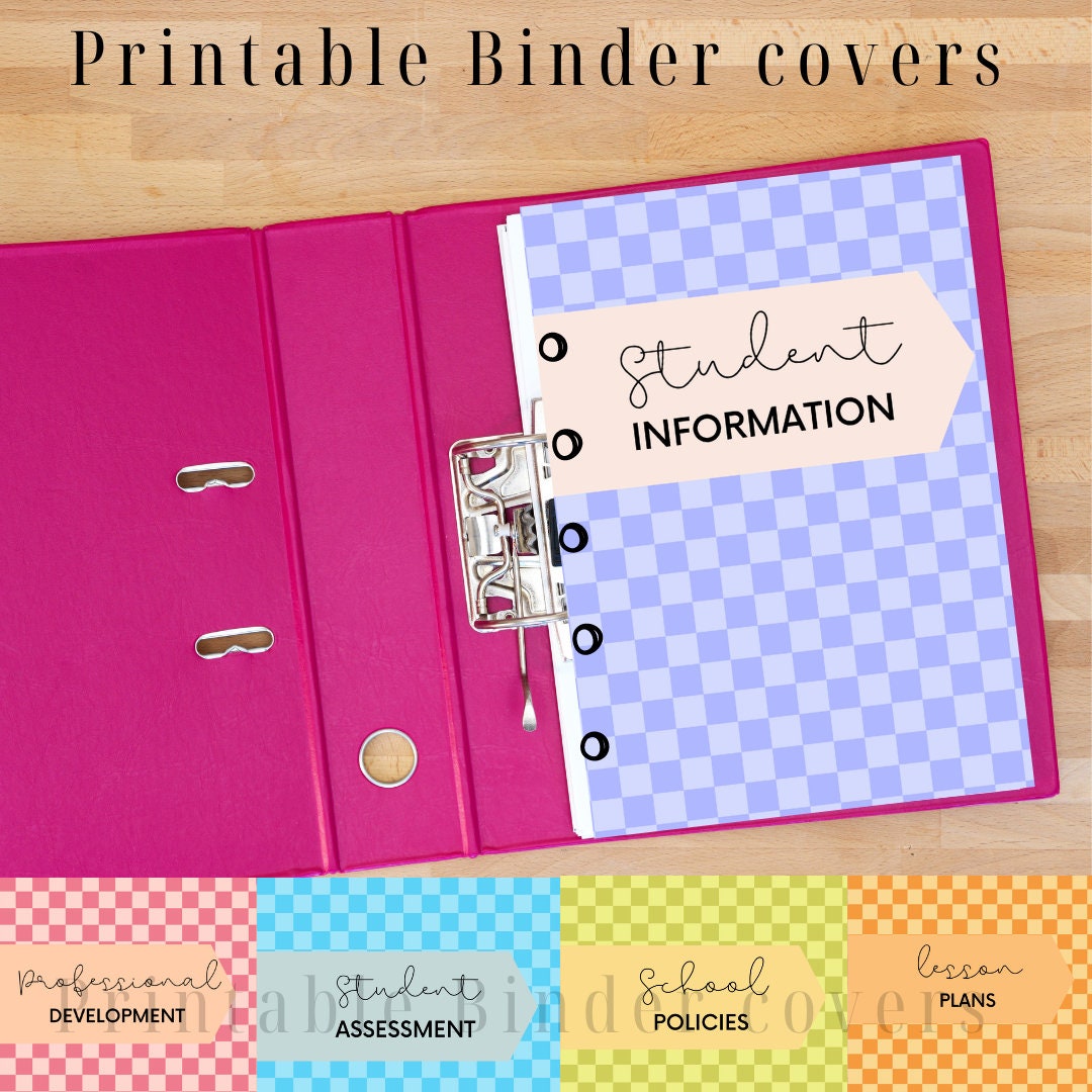 Printable Stylish Binder Covers- Retro- Classroom-teacher Decor Daycare ...